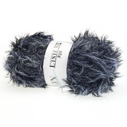 Linie 332 Fur von ONline, Dunkelgrau/Hellgrau, aus Polyester