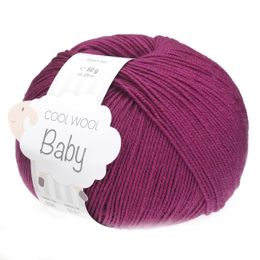 Cool Wool Baby, 50 g von Lana Grossa, Rotviolett, aus Schurwolle
