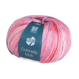 Cotonella Multi von Lana Grossa, Hellrot/Lila/Mint/Violett bunt, aus Baumwolle