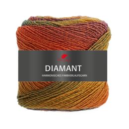 Diamant von Pro Lana, Orange/Lila, aus Schurwolle