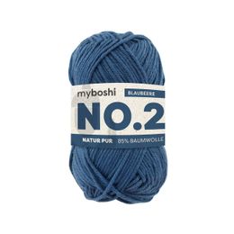 No. 2 von myboshi, Blaubeere, aus Baumwolle