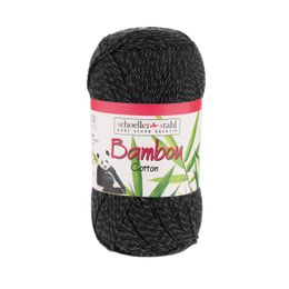 Bambou Cotton von Schoeller+Stahl, Schwarz, aus Viskose