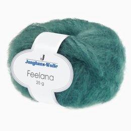 Feelana von Junghans-Wolle, Dunkelgr&uuml;n, aus Mohair