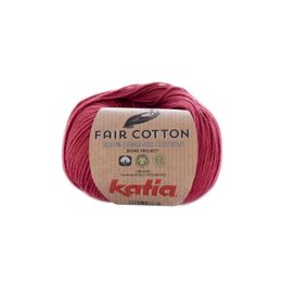 Fair Cotton von Katia, Weinrot, aus Baumwolle