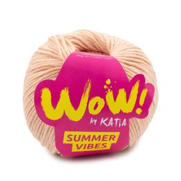 Summer Vibes von Wow by Katia, Helles Lachsrot, aus Baumwolle