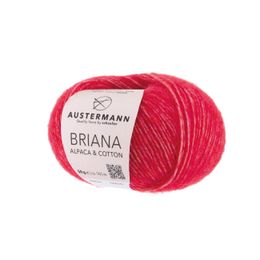Briana Alpaca & Cotton von Austermann , Rot, aus Alpaka
