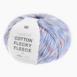 Creative Cotton Flecky Fleece dk von Rico Design, Aqua, aus Baumwolle