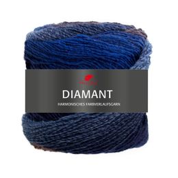 Diamant von Pro Lana, Blau/Braun, aus Schurwolle