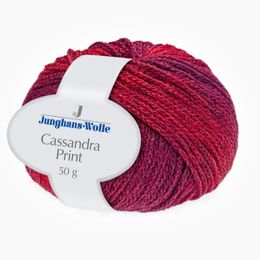 Cassandra Print von Junghans-Wolle, Erika/Rot, aus Wolle