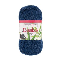 Bambou Cotton von Schoeller+Stahl, Marine, aus Viskose
