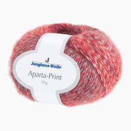 Aparta-Print von Junghans-Wolle, Rot, aus Mohair