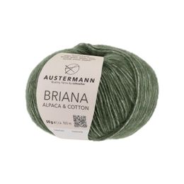 Briana Alpaca & Cotton von Austermann , Oliv, aus Alpaka