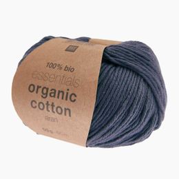 Essentials Organic Cotton aran von Rico Design, Nachtblau, aus Baumwolle