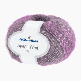 Aparta-Print von Junghans-Wolle, Dunkelrot, aus Mohair