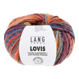 Lovis von Lang Yarns, Orange/Rot/Blau, aus Schurwolle