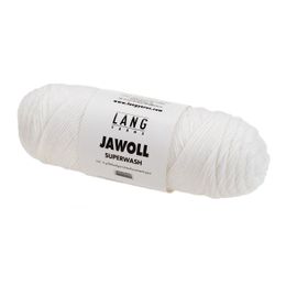 Sockenwolle JAWOLL Superwash von Lang Yarns, Wei&szlig;, aus Schurwolle