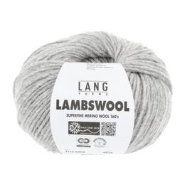 Lambswool von Lang Yarns, Grau M&eacute;lange, aus Schurwolle
