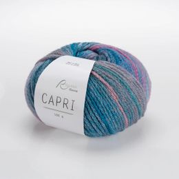 Capri von Rellana Garne, Petrol/Altrosa/Flieder, aus Schurwolle