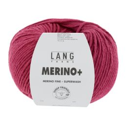 Merino+ von Lang Yarns, Himbeere M&eacute;lange, aus Schurwolle