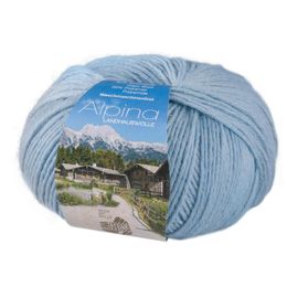 Alpina Landhauswolle von Lana Grossa, Hellblau, aus Schurwolle