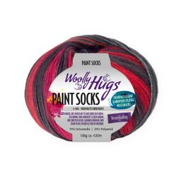 Sockenwolle Paint Socks von Woolly Hugs, Rot/Lila, aus Schurwolle