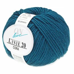 Linie 20 Cora Uni von ONline, Petrol, aus Schurwolle