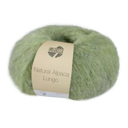 Natural Alpaca Lungo von Lana Grossa, Gelbgr&uuml;n, aus Alpaka