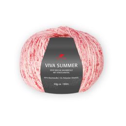 Viva Summer von Pro Lana, Rot meliert, aus Baumwolle