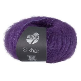 Silkhair von Lana Grossa, Dunkelviolett, aus Mohair