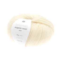 Essentials Organic Wool aran von Rico Design, Creme, aus Wolle