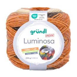 gr&uuml;ndl Luminosa von Gr&uuml;ndl, K&uuml;rbis/Hellgelb/Braun, aus Schurwolle