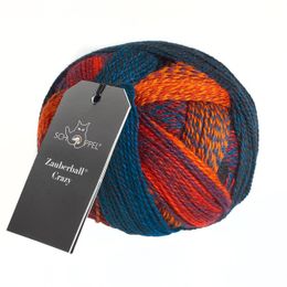 Sockenwolle Zauberball Crazy von Schoppel Wolle, Herbstsonne, aus Schurwolle