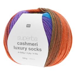 Sockenwolle Superba Cashmeri Luxury Socks 4-f&auml;dig von Rico Design, Joy, aus Schurwolle