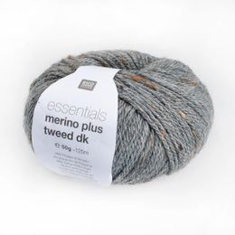 Essentials Merino Plus Tweed dk von Rico Design, Grau, aus Schurwolle