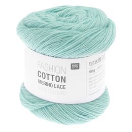 Fashion Cotton Merino Lace - Solid Colours von Rico Design, Petrol, aus Baumwolle