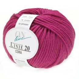 Linie 20 Cora Uni von ONline, Pink, aus Schurwolle