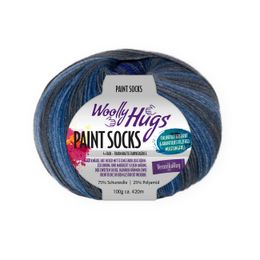 Sockenwolle Paint Socks von Woolly Hugs, Jeans/Blau, aus Schurwolle