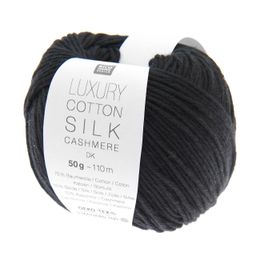 Luxury Cotton Silk Cashmere dk von Rico Design, Schwarz, aus Baumwolle