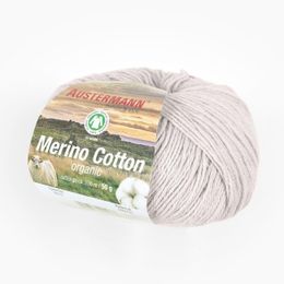 Merino Cotton organic von Austermann , Sand, aus Schurwolle