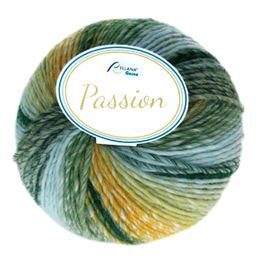 Passion von Rellana Garne, Gr&uuml;n, aus Schurwolle