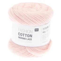 Fashion Cotton Merino Lace - Solid Colours von Rico Design, Rosa, aus Baumwolle
