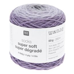 Sockenwolle Socks Super Soft Super D&eacute;grad&eacute; von Rico Design, Modern, aus Schurwolle