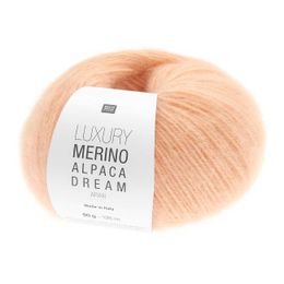 Luxury Merino Alpaca Dream aran von Rico Design, Apricot, aus Schurwolle