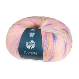 Cassata von Lana Grossa, Ros&eacute;/Hellrot/Gelb/Flieder/Mandarin, aus Schurwolle