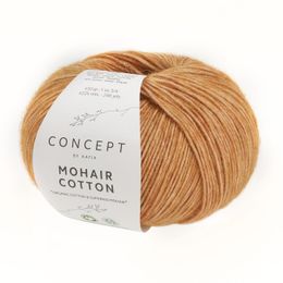 Mohair Cotton von Katia, Orangebraun, aus Baumwolle