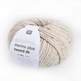 Essentials Merino Plus Tweed dk von Rico Design, Natur, aus Schurwolle