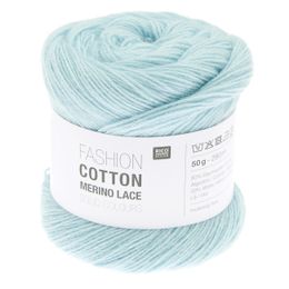 Fashion Cotton Merino Lace - Solid Colours von Rico Design, Hellblau, aus Baumwolle