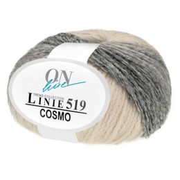 Linie 519 Cosmo von ONline, Creme/Grau/Hellblau, aus Polyacryl