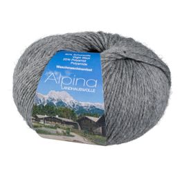 Alpina Landhauswolle von Lana Grossa, Grau meliert, aus Schurwolle