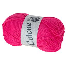 Cotone Neon von Lana Grossa, Neonpink, aus Baumwolle